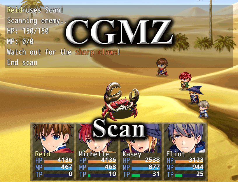 [CGMZ] Scan for RPG Maker MZ by Casper Gaming