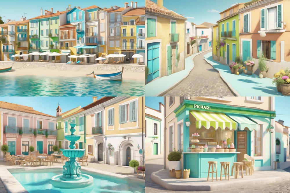 Portuguese Town at the Seaside Pack: 10 Visual Novel Backgrounds by ...
