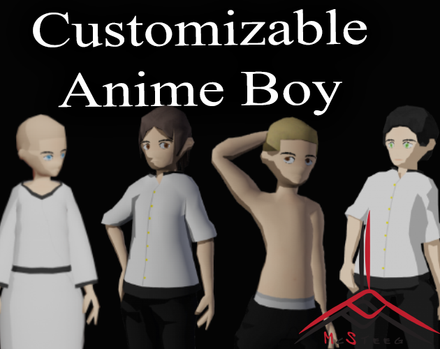 Customizable Anime Male by MCSTEEG