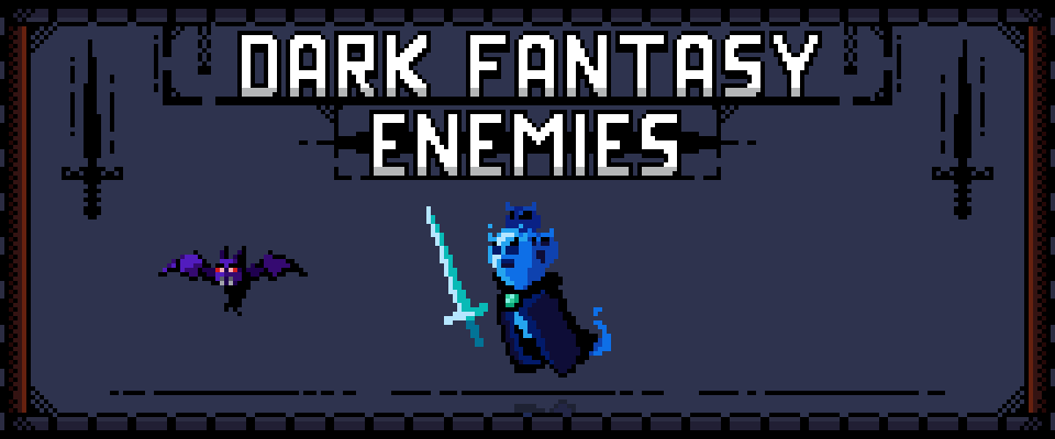 Dark Fantasy Enemies 2D Pixel Art by MonoPixelArt
