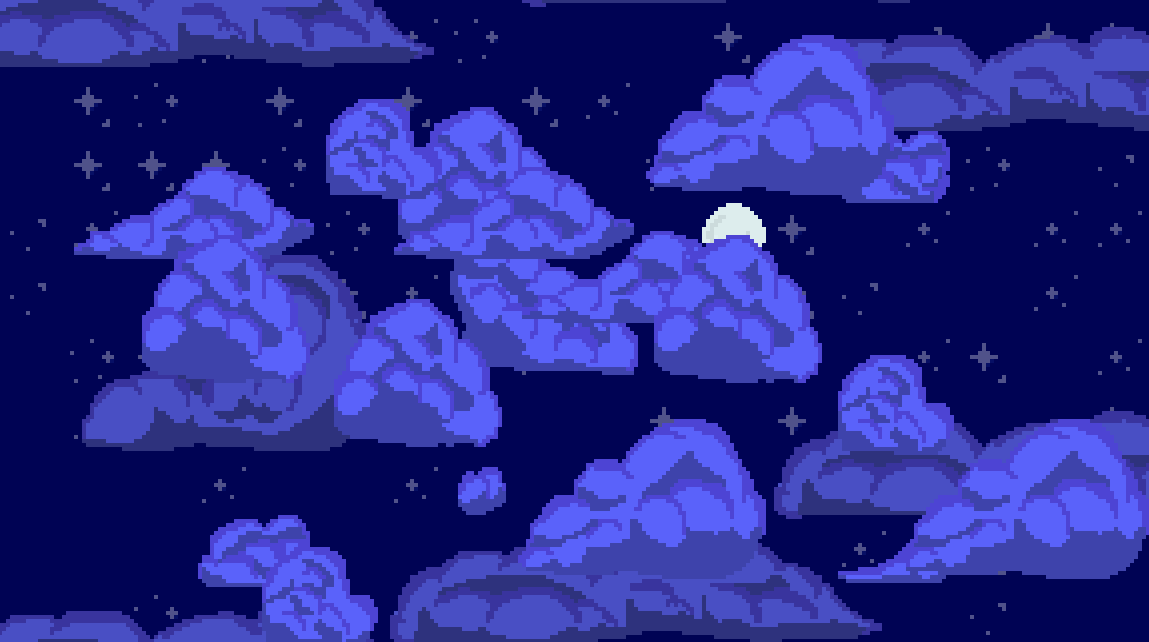 cloud pack updates - clouds ( night sky tile map ) by BQR