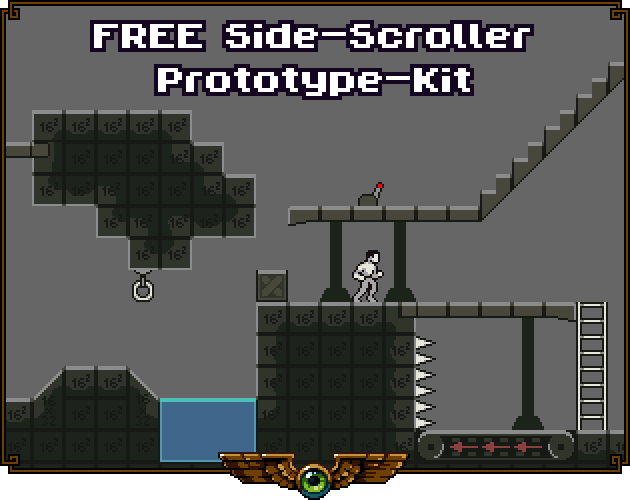 Pixel Free Side-Scroller Prototype-Kit by Thomas Feichtmeir "Cyangmou"