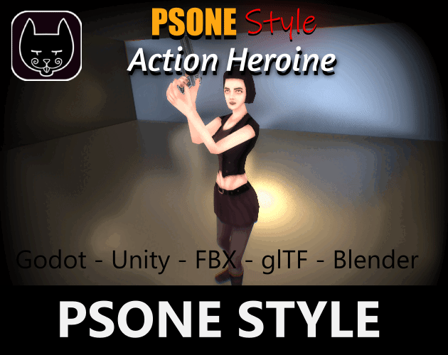 PSOne Style- Action Heroine - Animated by ManNeko PSOne Style- Action Heroine - Animated by ManNeko