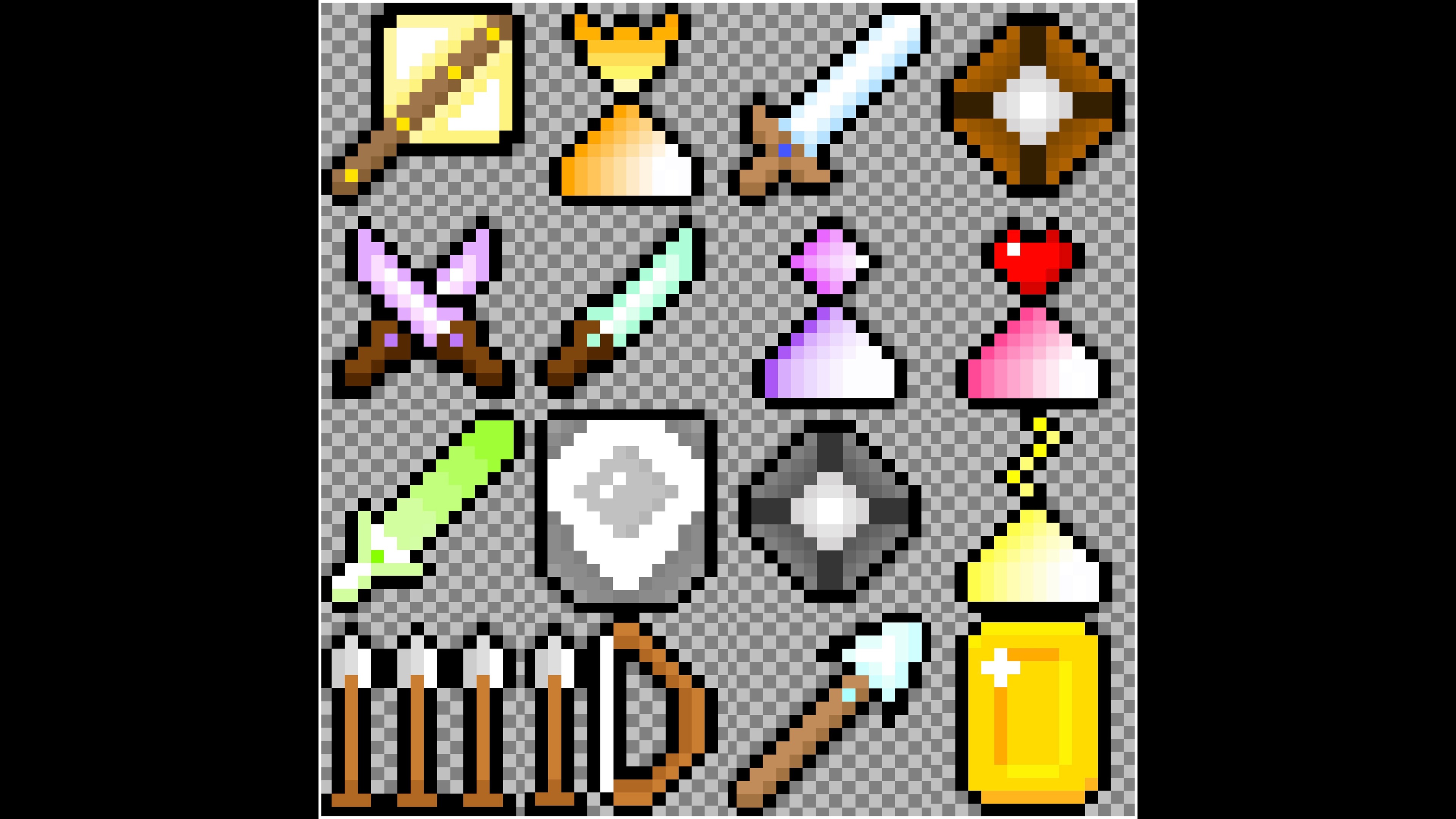 BarrelspriteRandom 16x16 weapon and other item pack by Barrelsprite