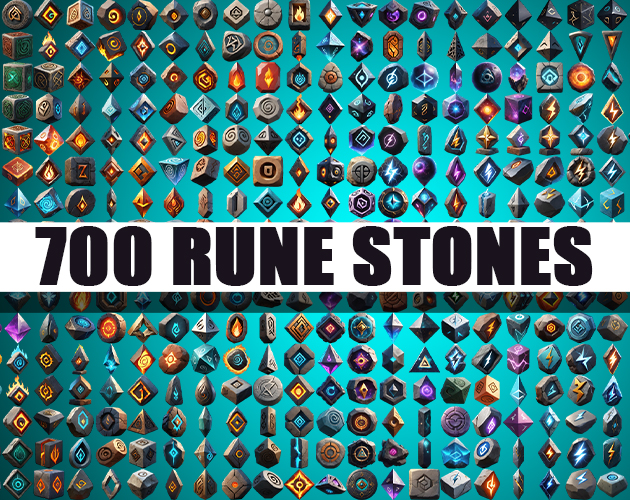 Pack 29 - Rune Stones - 700 Sprites by FortressSide