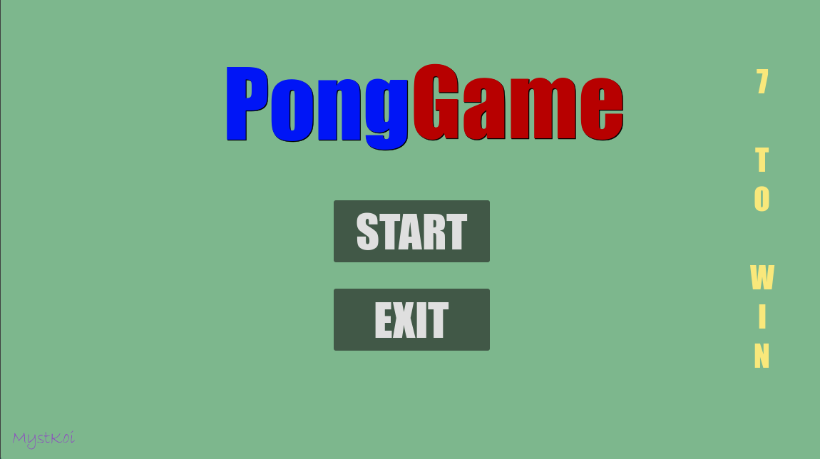 PongGame by MystKoi