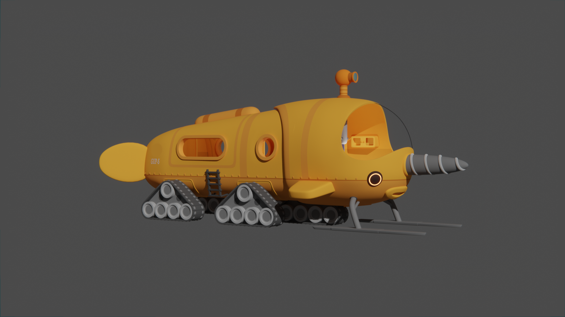 Gup - S Submarine model ( Blender ) by Keeks_Q