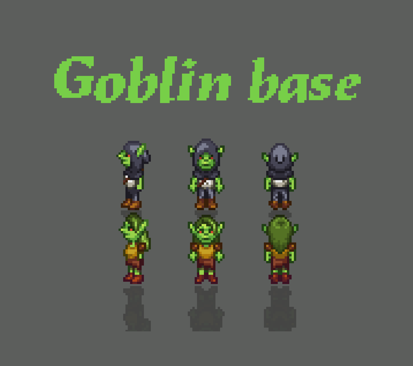 Pixel art Character Goblin Animated Enemy by Pixeline