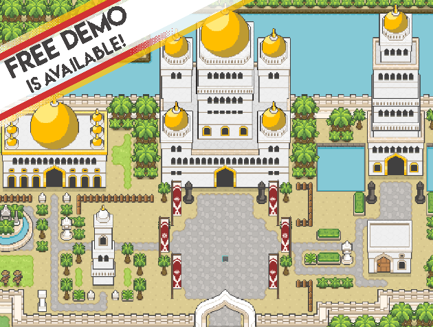 RPG Asset: Buildings Tileset Pack - Medieval Arabian by VectoRaith