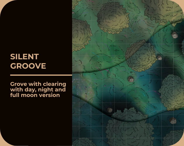Silent Grove RPG Battle Map by Fernando Salvaterra