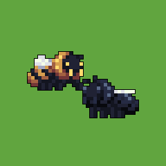 16x16 Retro/Pixel-Art Animated Bees Asset Pack by sovietshnuckums@gmail.com