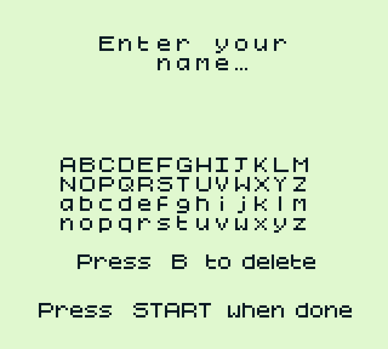 GB Studio Text Entry by AustinEatsApples