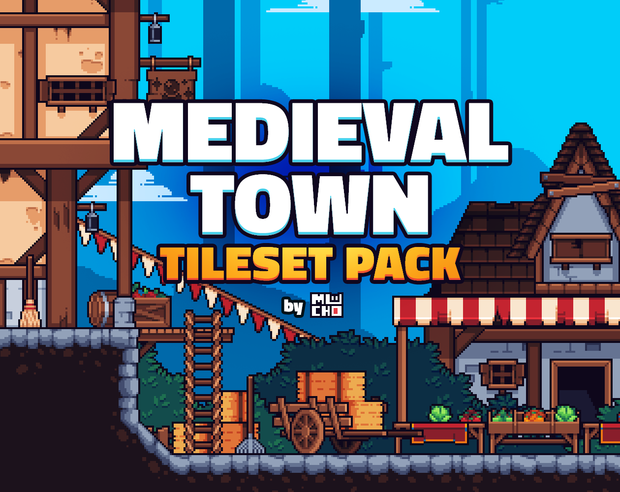 Medieval Town Tileset Pack by Mucho Pixels