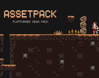 Tileset 2D Pixel Art Asset Pack Platformer - The Forest by Digital Forge