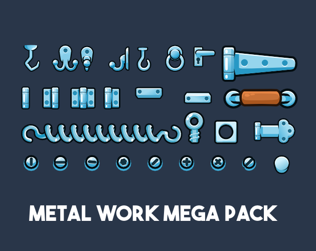 Metal work mega pack by Robert Brooks - gamedeveloperstudio.com