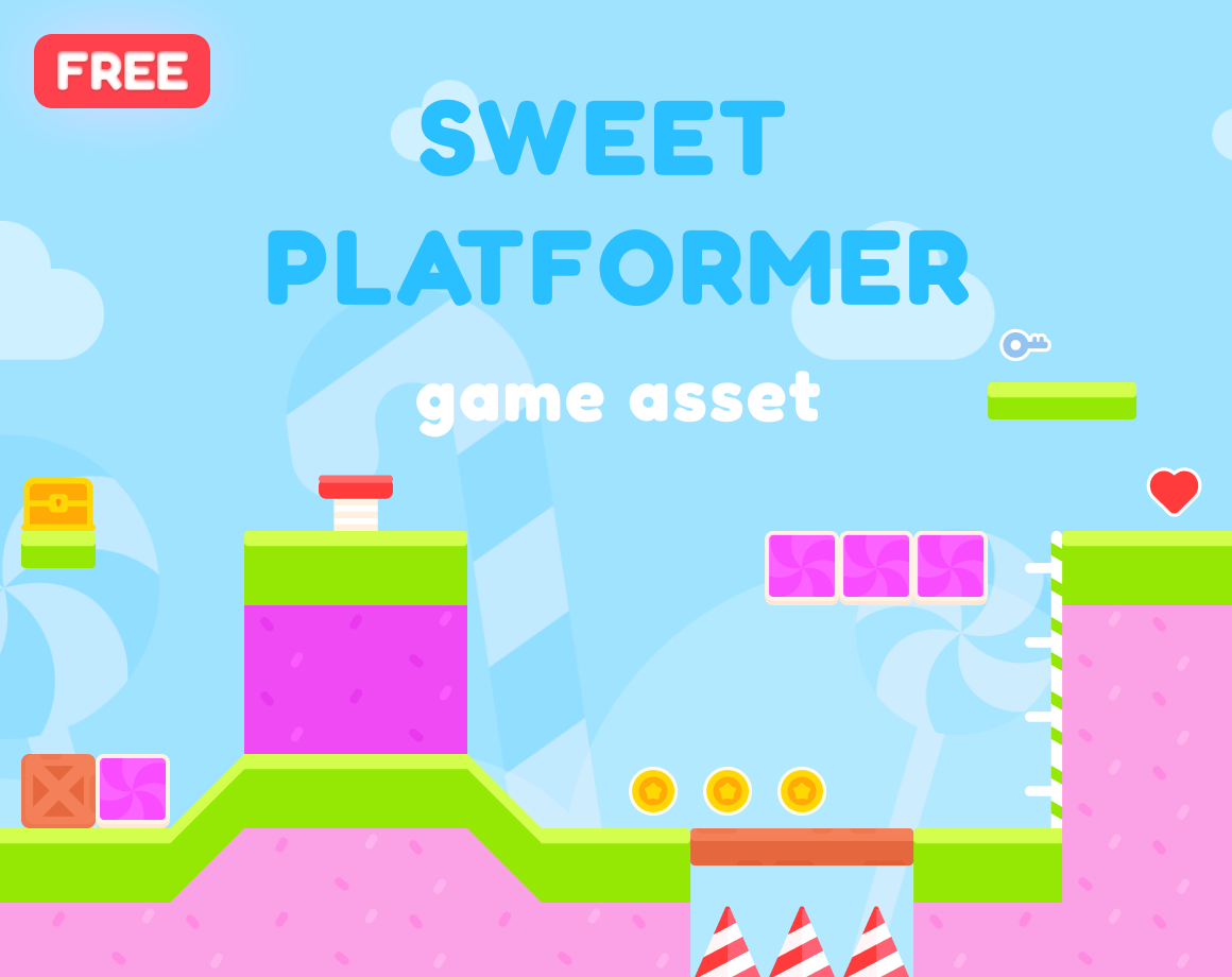 Sweet Platformer Asset Pack by nemo