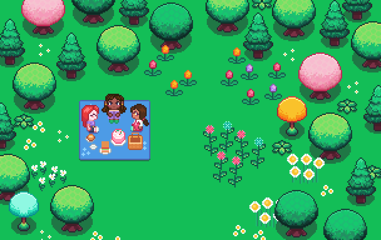 2D Top Down Trees and Flowers by Lumi