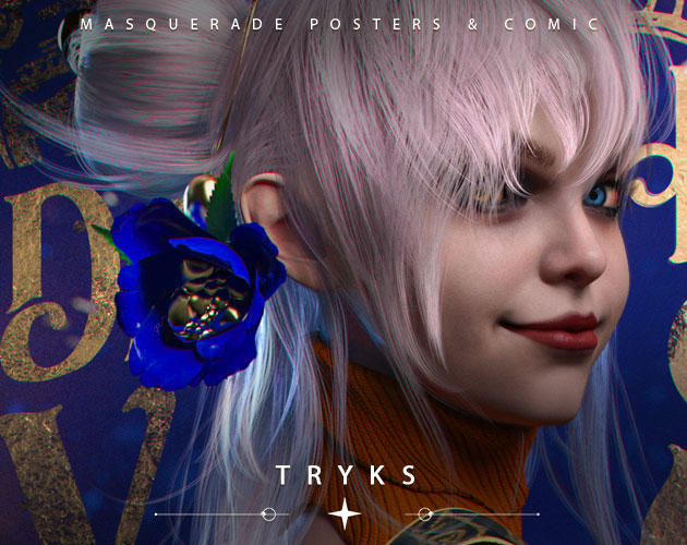 Tryks | Masquerade Posters & Mini comics by antheia3D