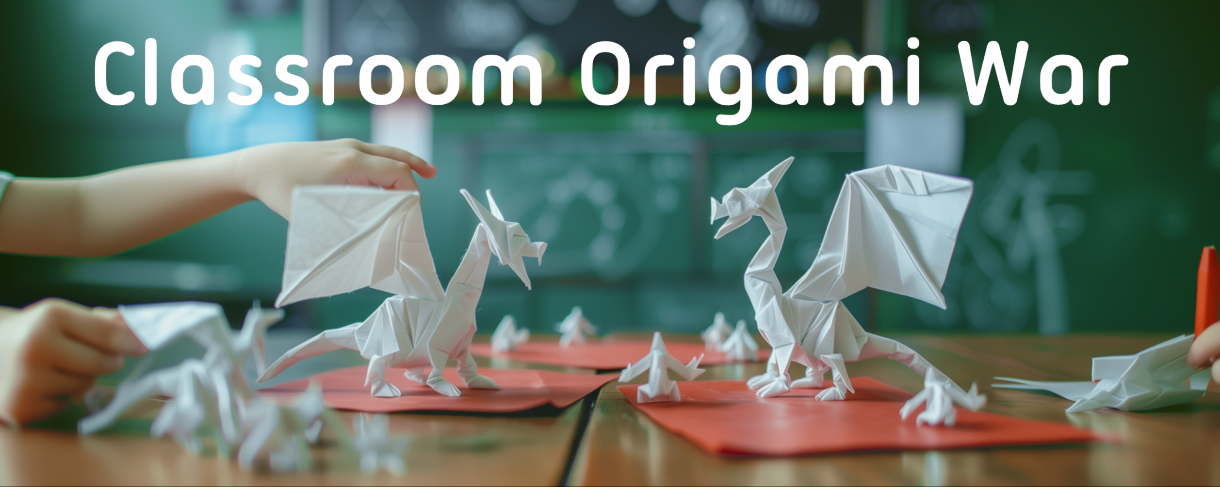 Classroom Origami War by Wombart