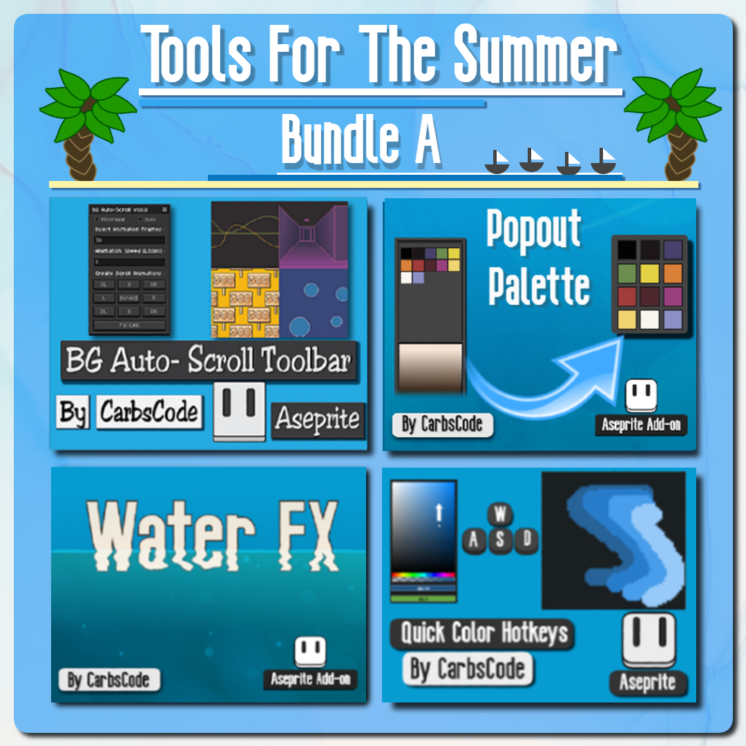 Tools For The Summer 2024 (Bundle A: Summer Days) by CarbsCode - itch.io
