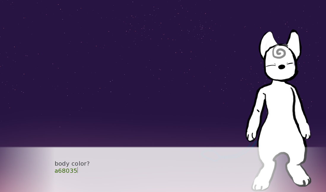 Furry character maker first try by SilentStares