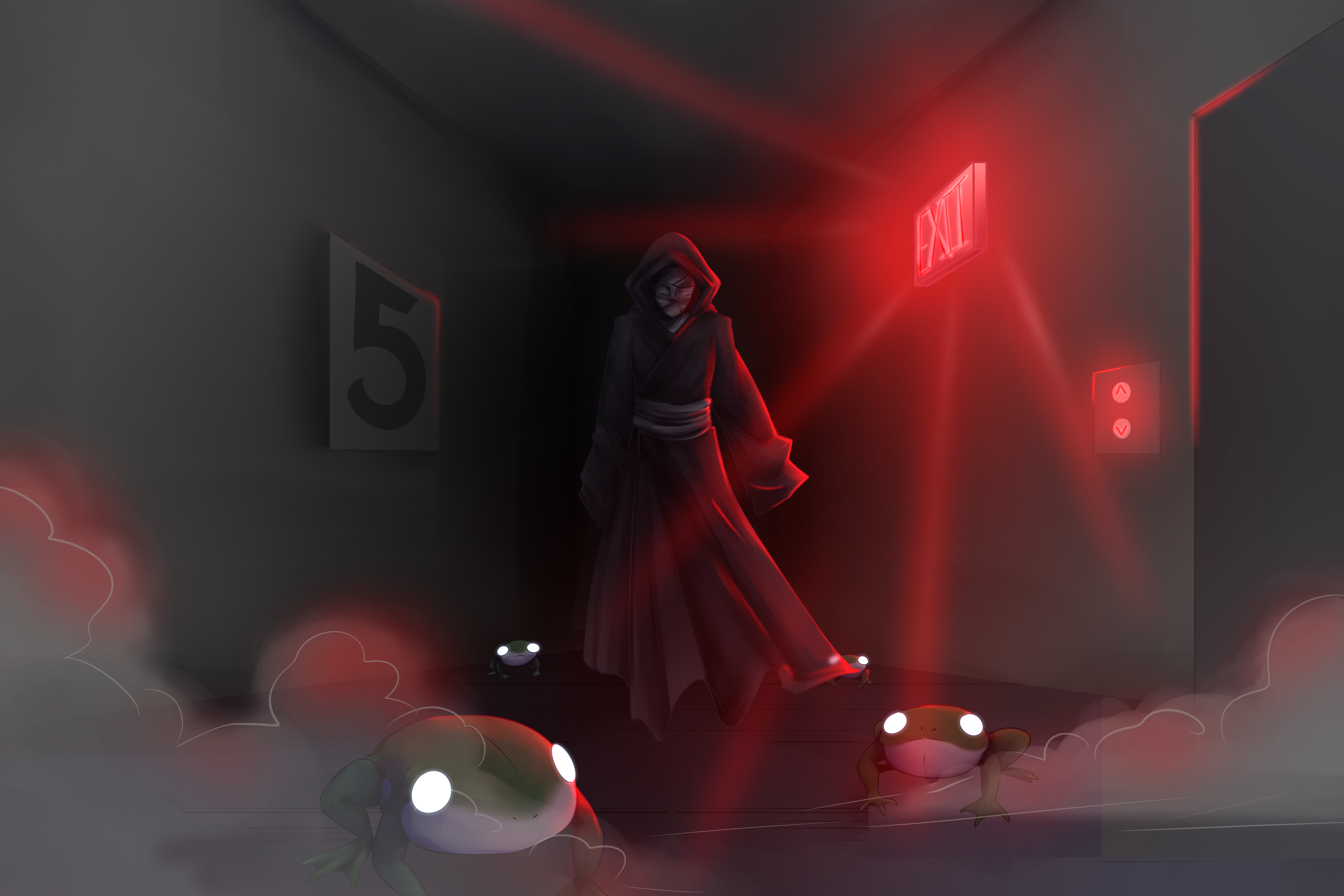 Cursed Elevator by Juni‽, Minzzly, DevCone