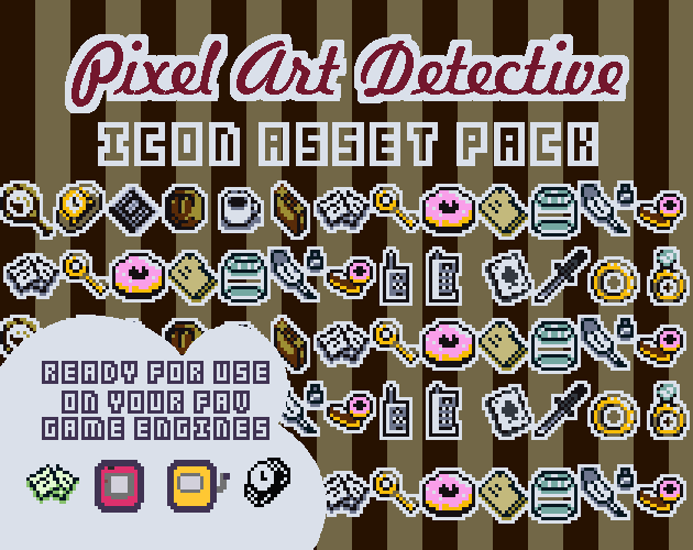 Detective in the House! (Player Sprite Update) - Pixel Art Detective ...