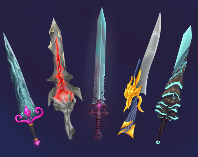 Adventurers swords by v.rozenfeld