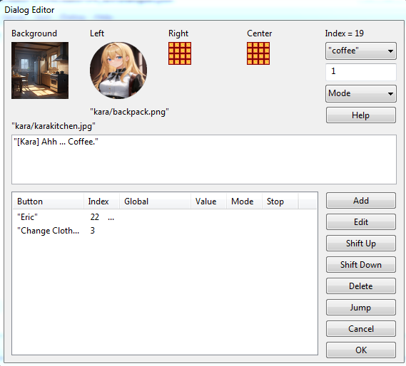 Fixed Dialog Insert - Visual Novel Creator by Waffle