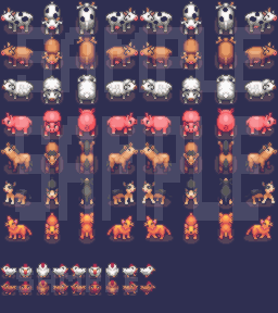 2D Life Farm Simulator Asset-pack(16x16) by RareOnion