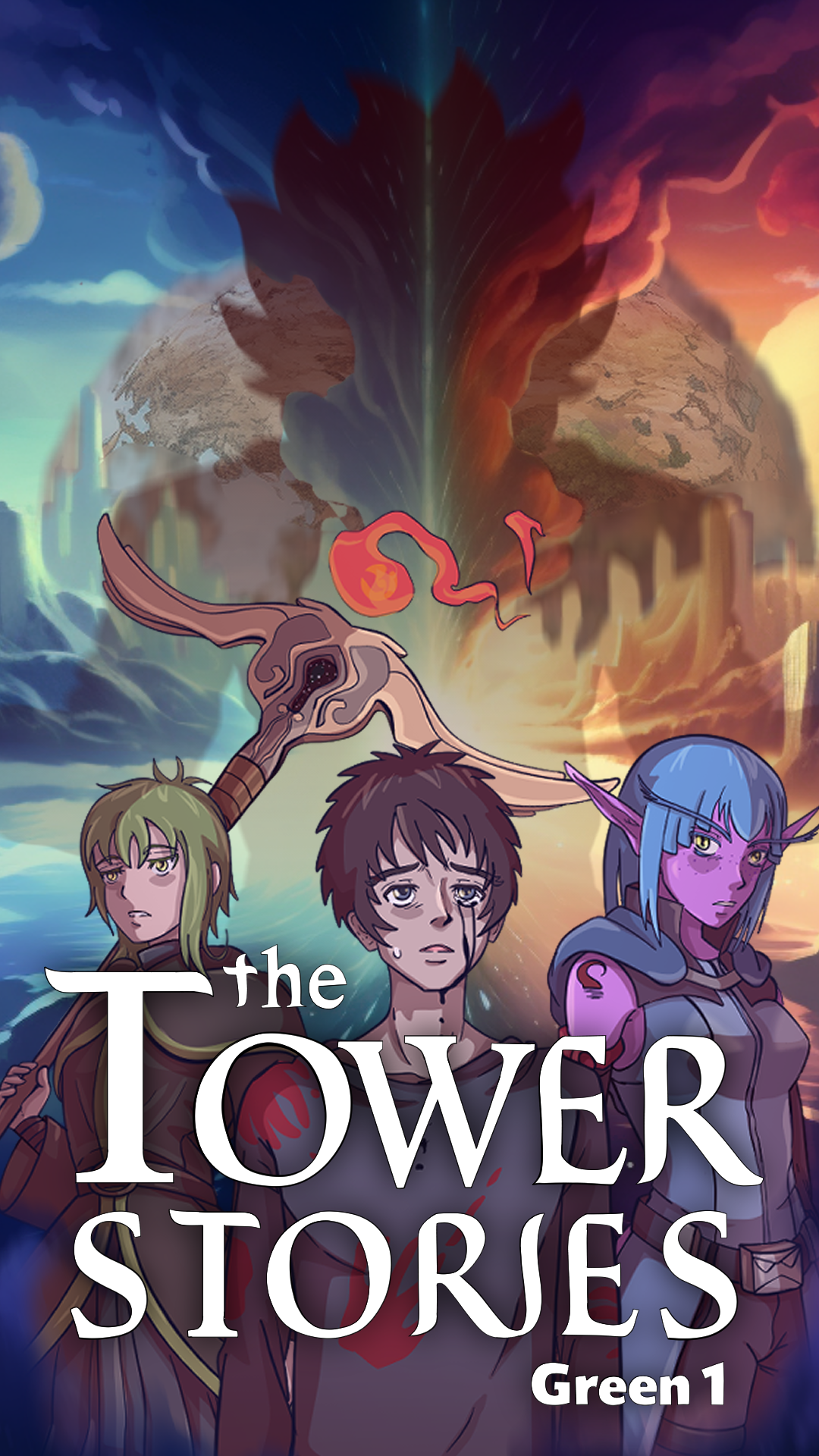 The Tower Stories Green 1 by Finrold