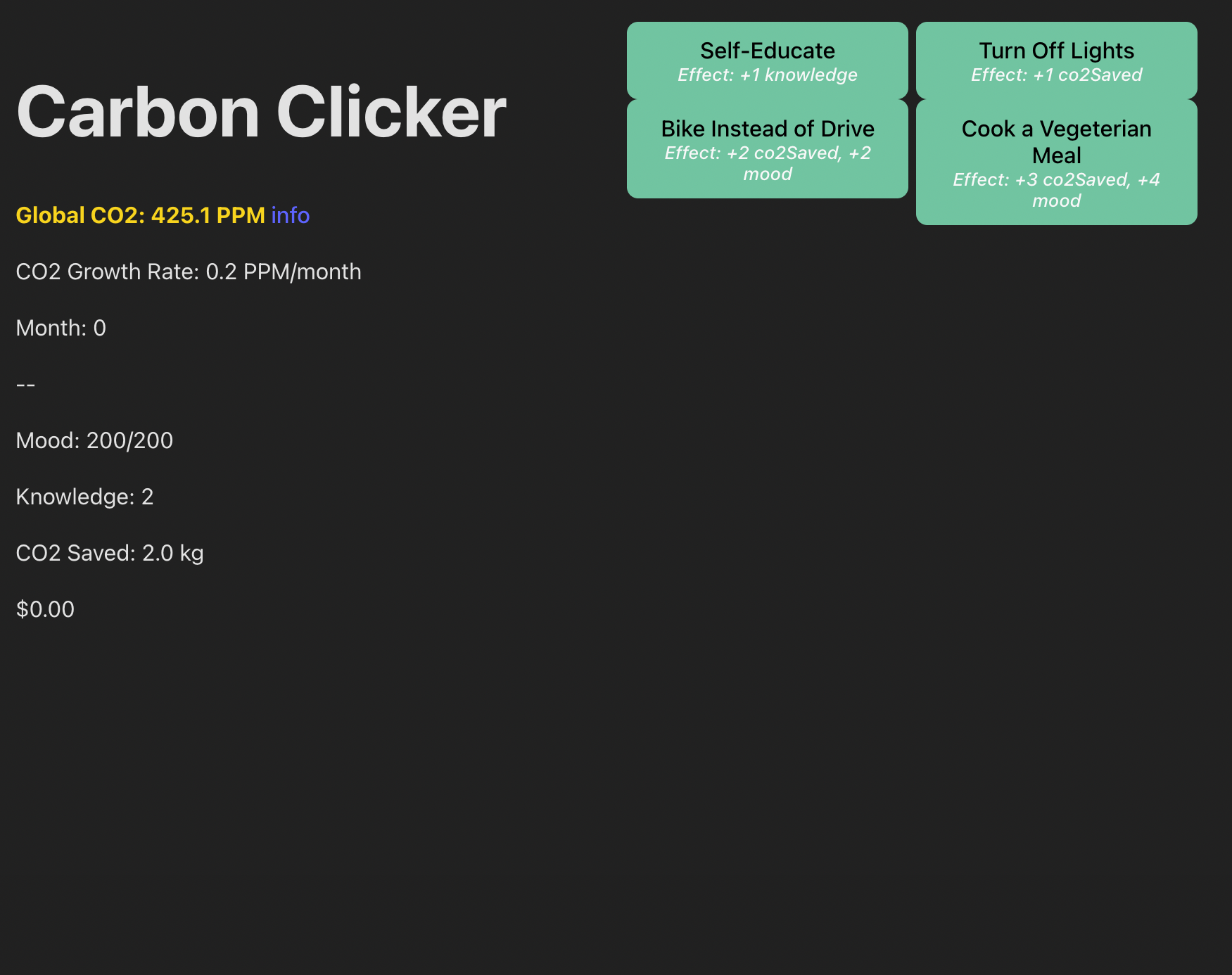 carbon clicker prototype (browser game) by derek for Climate Jam 2024 ...