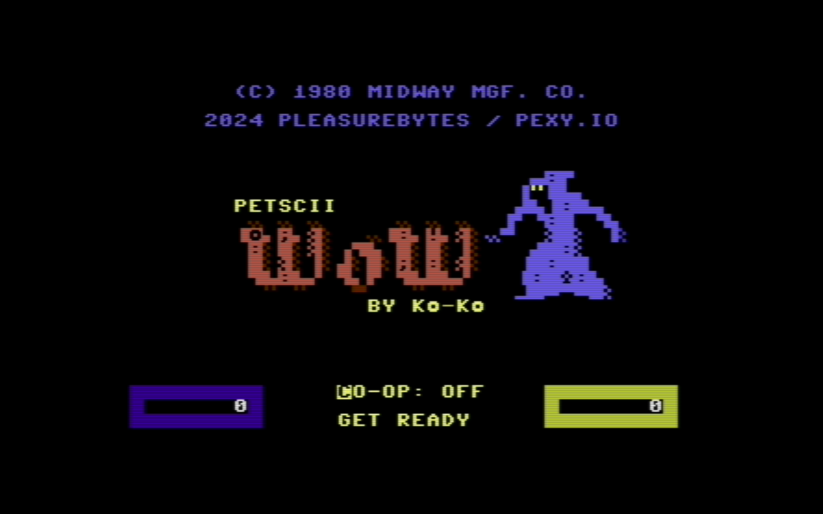 PETSCII Wizard of Wor Commodore Plus/4 version by Ko-Ko (Kornel Kolma)
