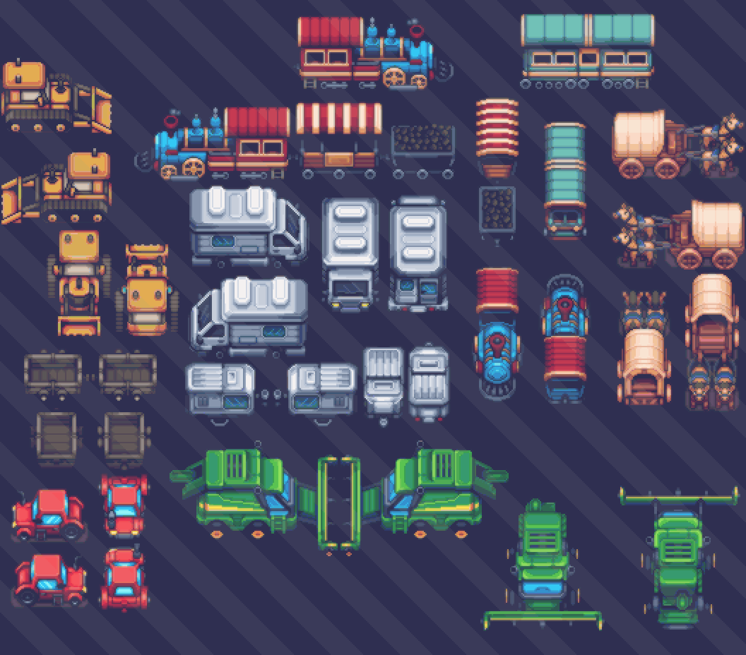 Farm Vehicles + Animation by RareOnion