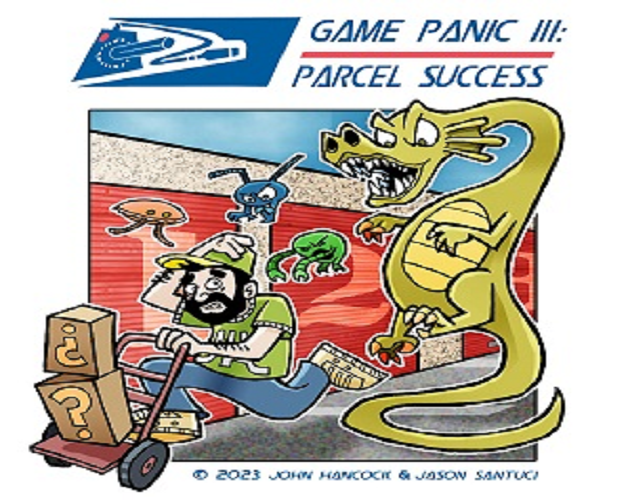Game Panic III: Parcel Success for the Atari 2600 by John Hancock