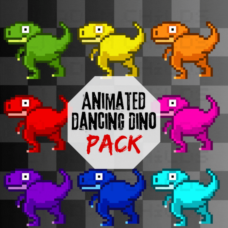 Animated Dancing Dino by Adam Childs