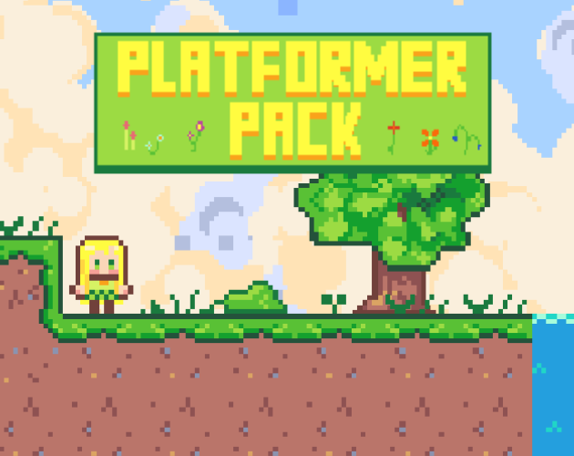 Platformer Asset Pack 16x16 by bosyaron