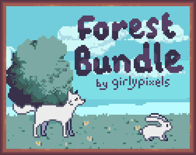 2D Forest Animals Sprite Bundle by girlypixels