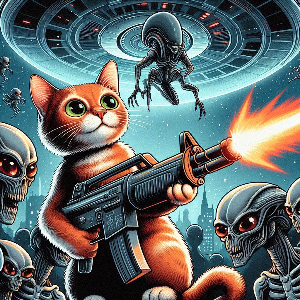 Cats Vs Monsters by Vanpider