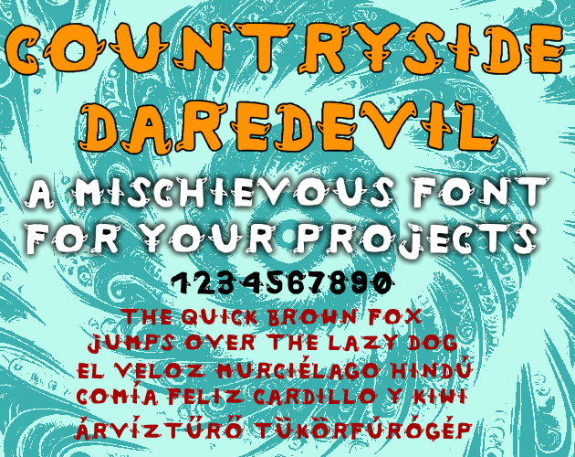 Countryside Daredevil Font by CoderMedia