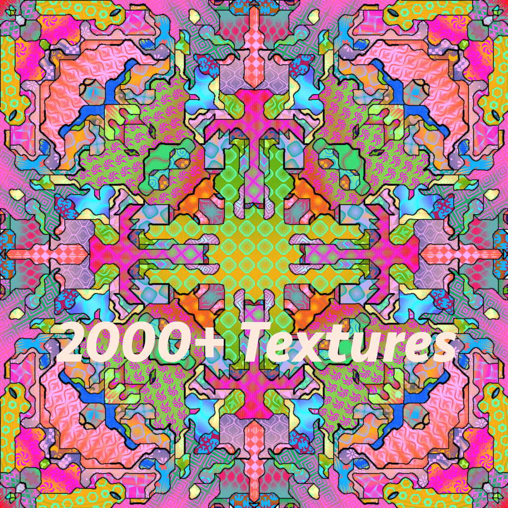 2000+ Free Trippy Texture Pack by DhanuGames