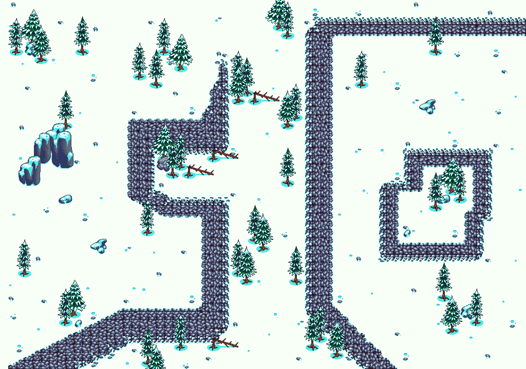 Snow Field Tile-set (16x16) by Booboo1975