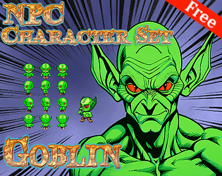 RPG Maker NPC Character Set - Goblin by GalacticGod