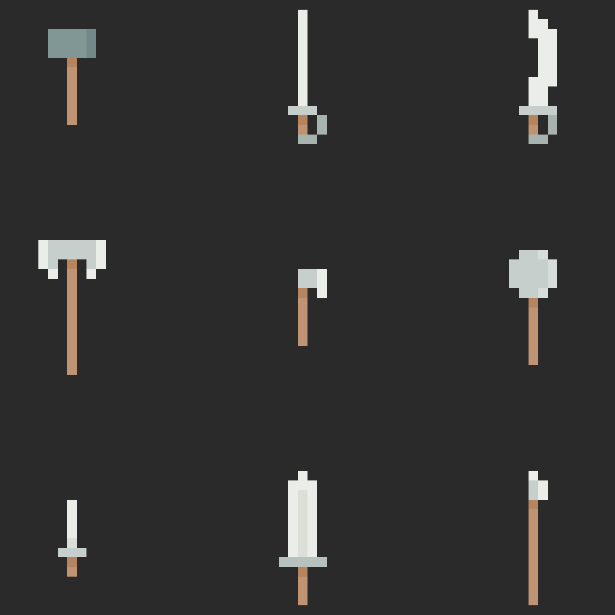 16x16 Animated Pixel Art Melee Weapons by CheetahJenkins