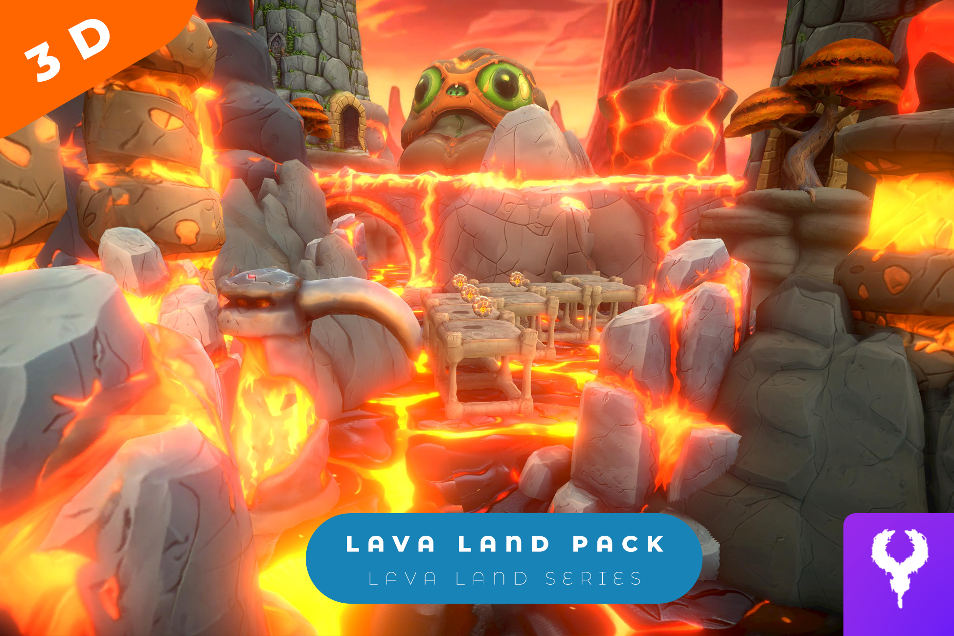 Cartoon Lava Land Pack by golemkin