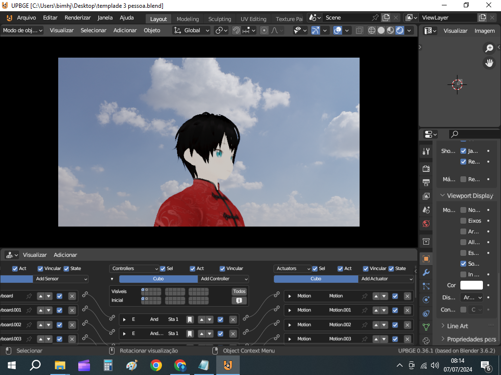 third person template for upbge 3.0 by Encor Estúdios E Tecnologia
