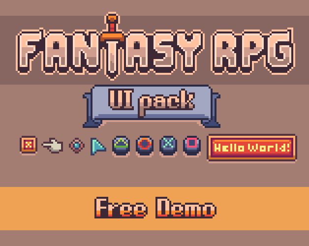 RPG UI pack (demo) by Franuka