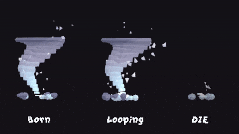 Tornado pixel sprite sheet by CREASTA PIXEL