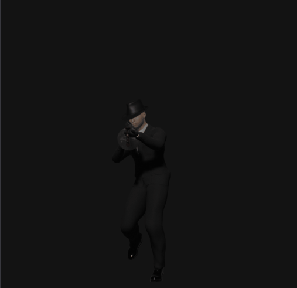 2D FPS-SIDE VIEW SPRITES "1940'S GANGSTER" by W_K_Studio