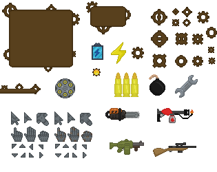 Steampunk and Guns GUI Pack by Purple Bunny Games